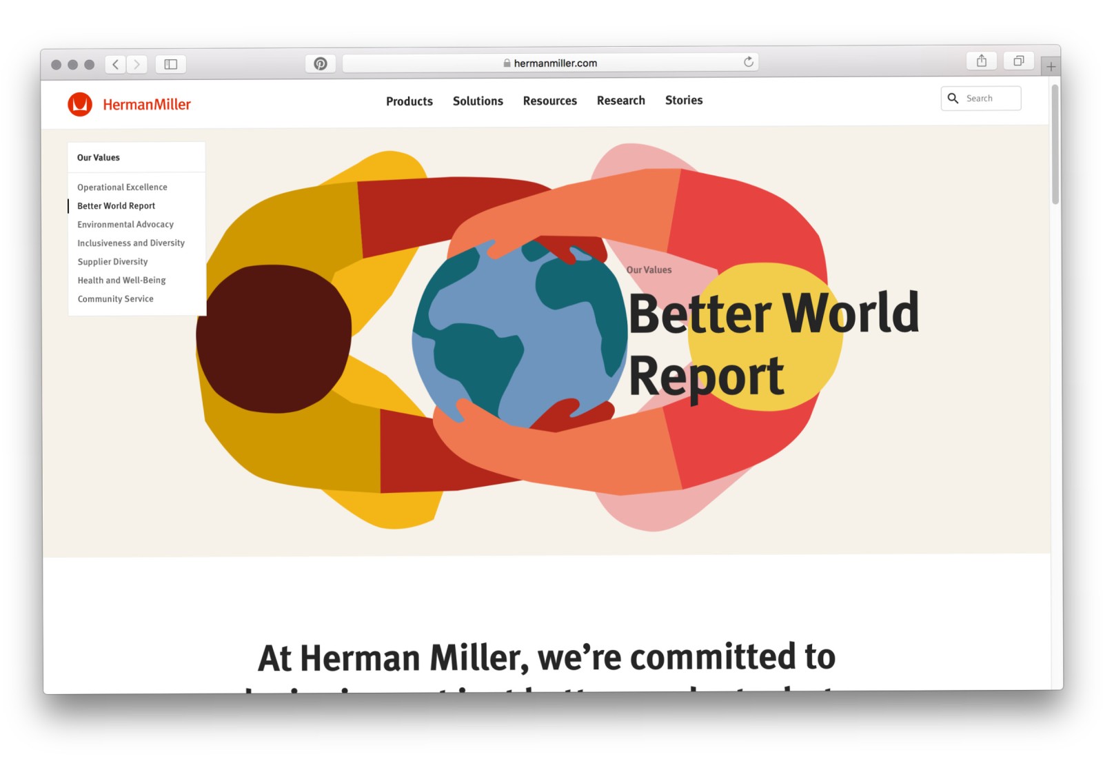 Herman Miller’s Better World Report | Emily CM Anderson